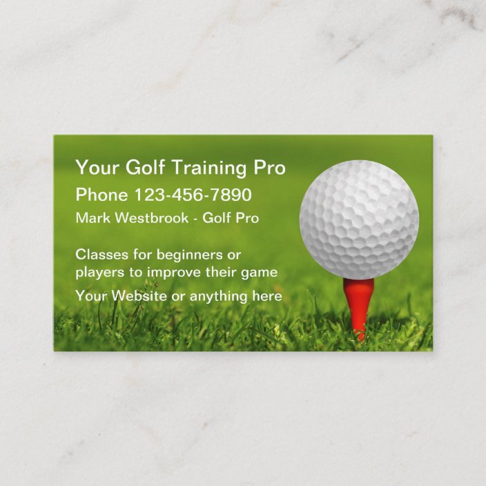 Golf Training Business Cards Theme | Zazzle.com