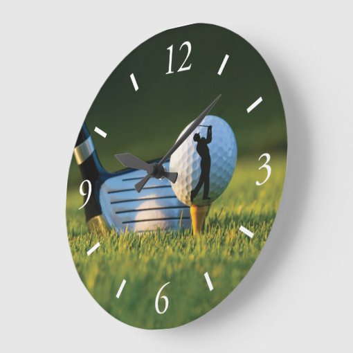 Golf Wall Clock | Zazzle