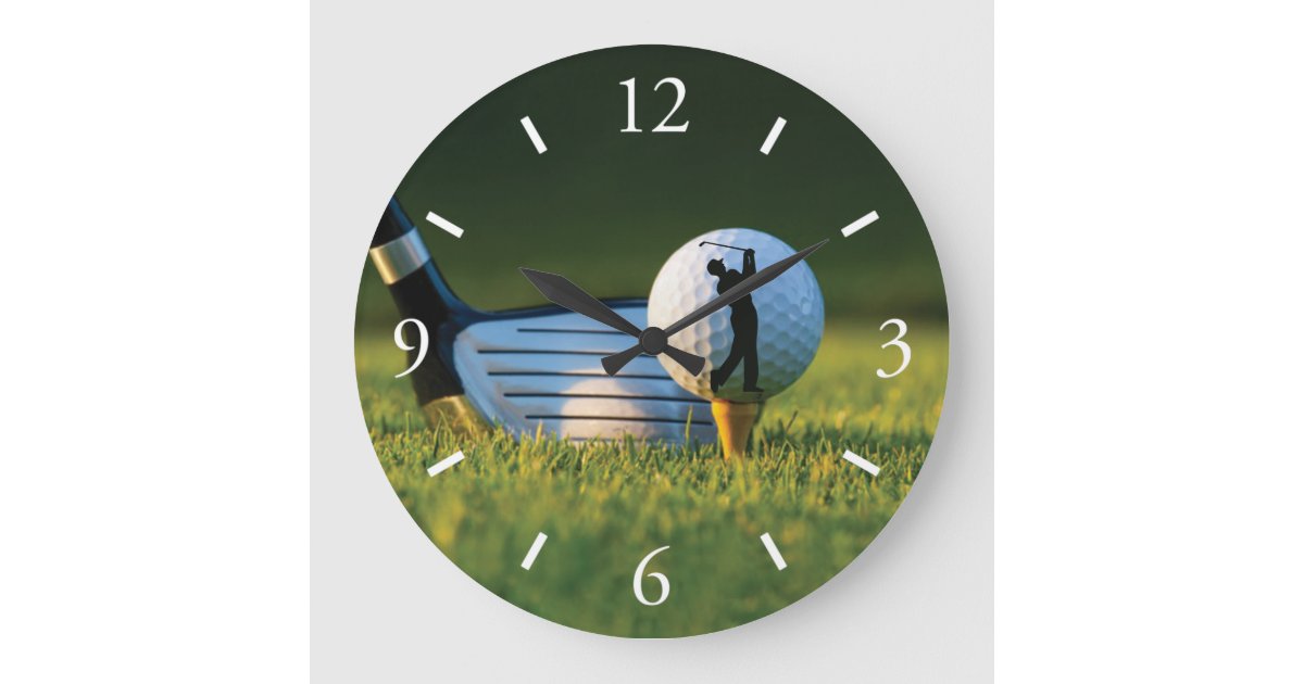 Golf Wall Clock | Zazzle