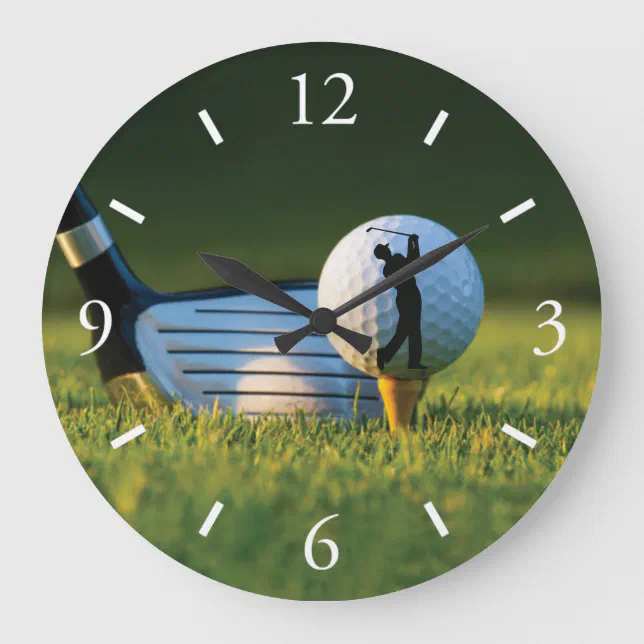 Golf Wall Clock | Zazzle