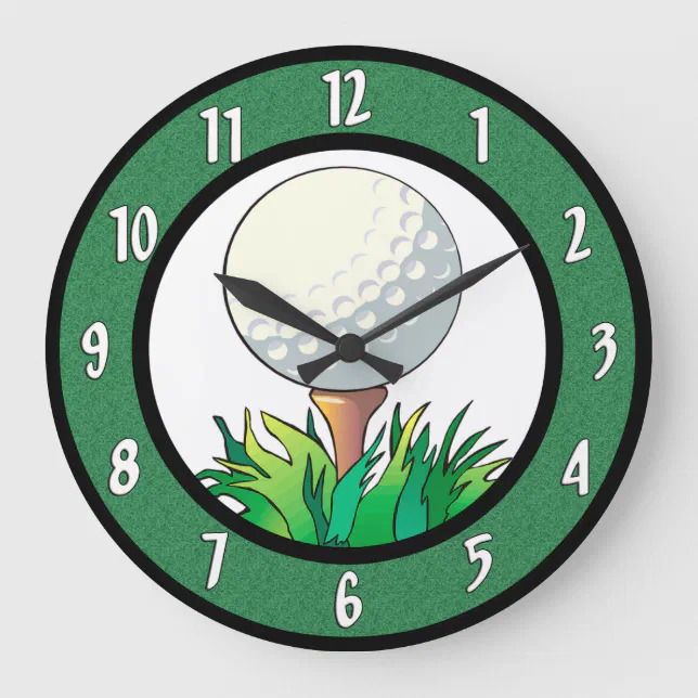 Golf Wall Clock | Zazzle