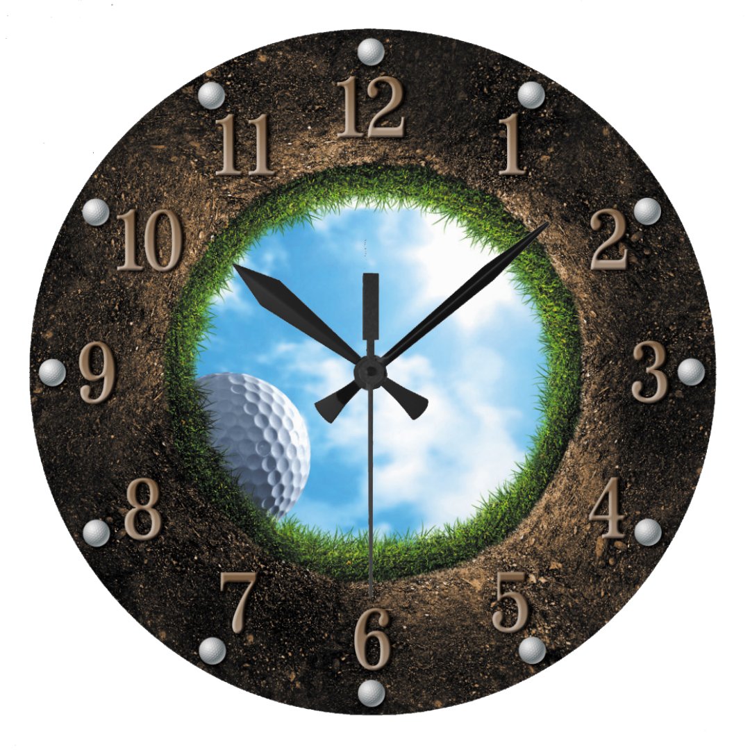 Golf Wall Clock | Zazzle