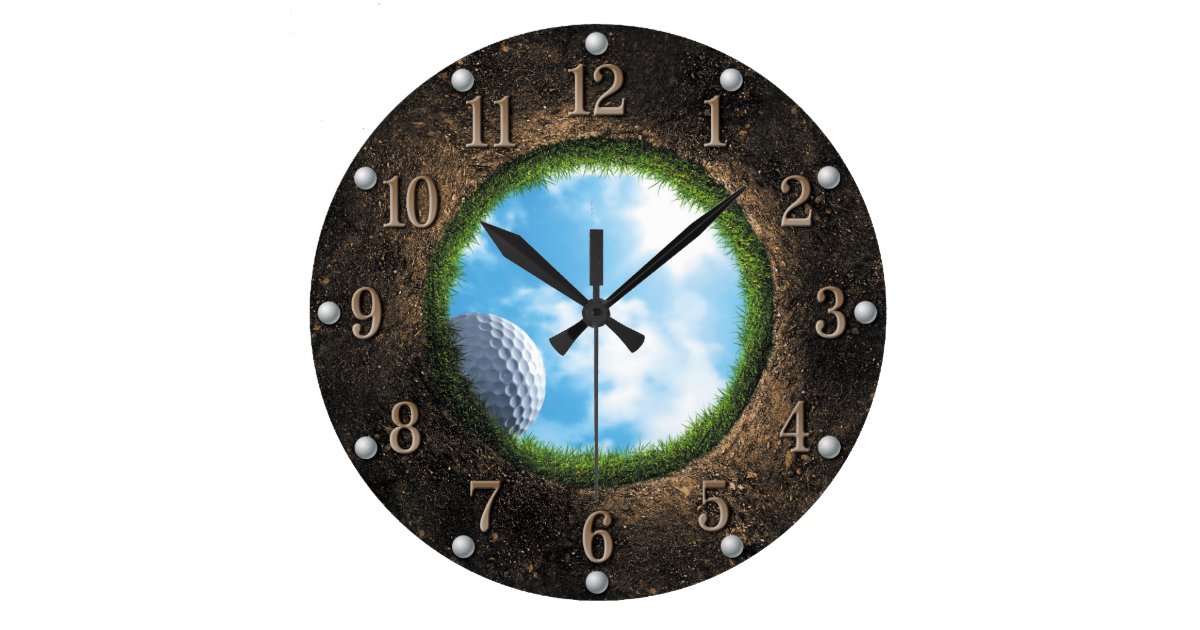 Golf Wall Clock | Zazzle