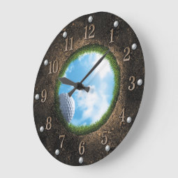 Golf Wall Clock | Zazzle