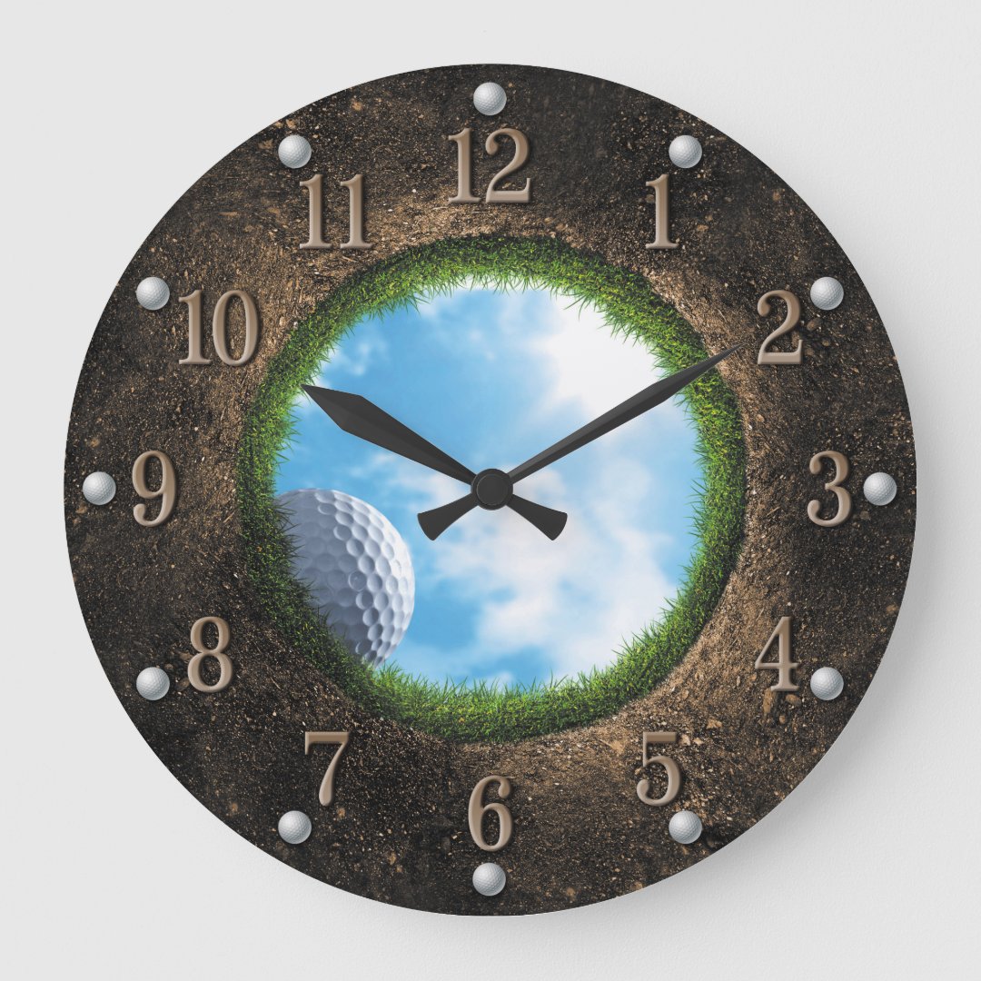 Golf Wall Clock | Zazzle