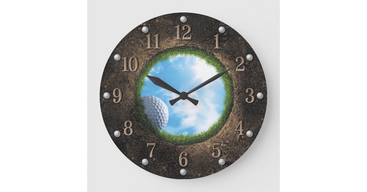 Golf Wall Clock | Zazzle