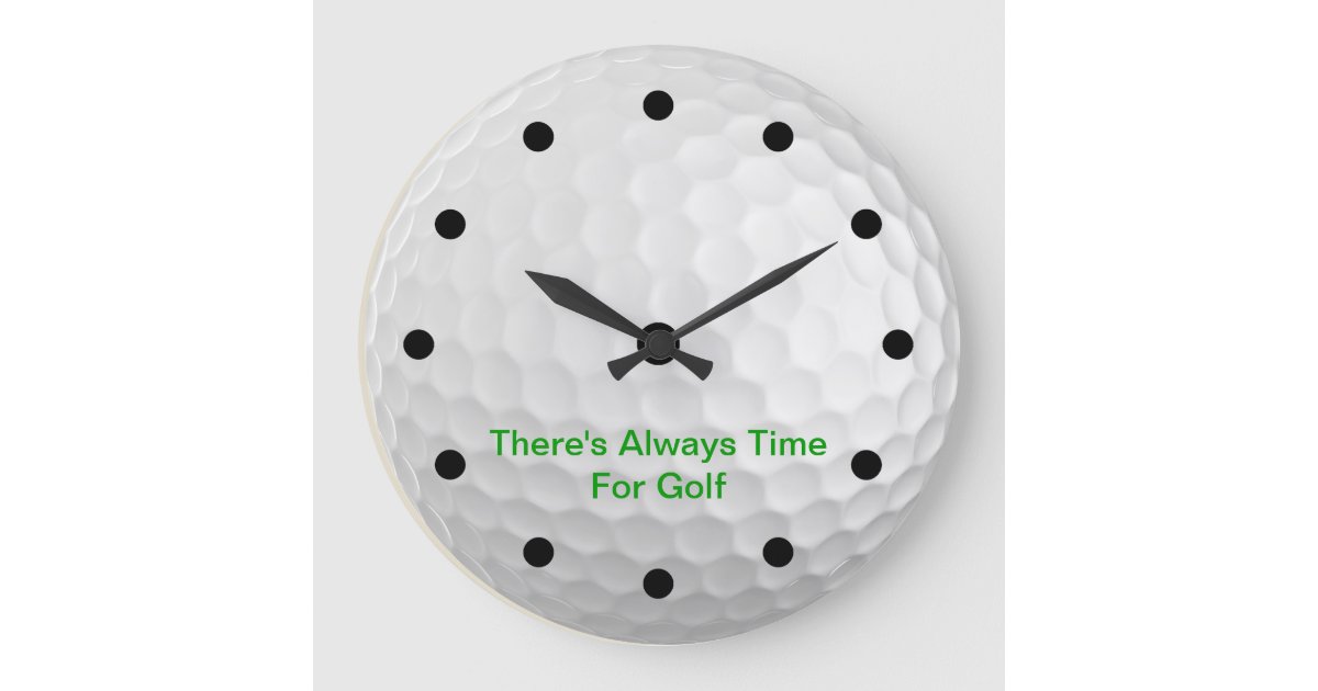 Golf Wall Clocks | Zazzle
