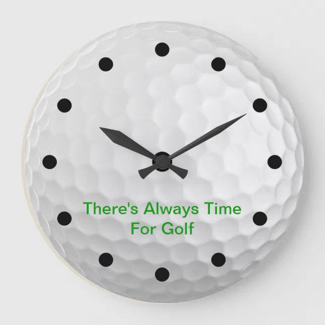 Golf Wall Clocks | Zazzle