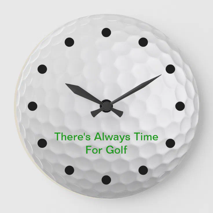 Golf Wall Clocks | Zazzle