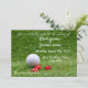 Golf Wedding Invitation card with golf ball | Zazzle