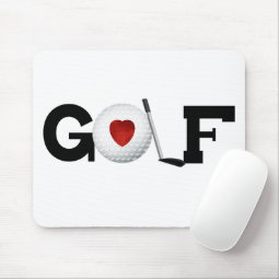 Golf with Golf Ball Mouse Pad | Zazzle