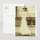 GOLF WITH STYLE! - 1908 Women's Golf Champion Postcard | Zazzle