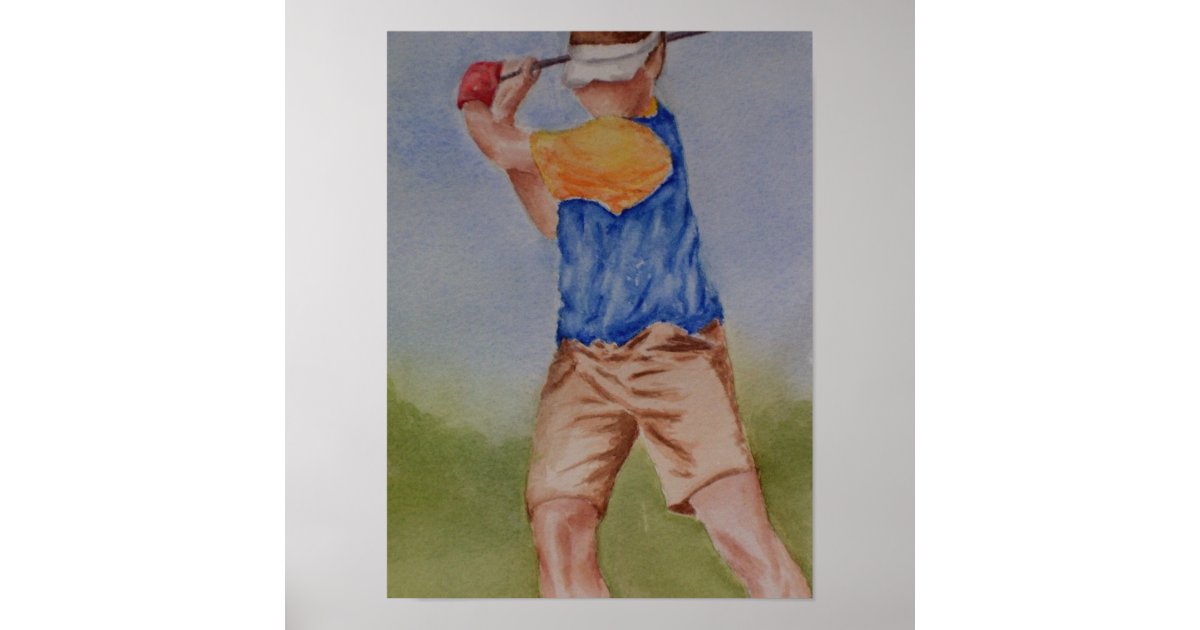 Golfer Poster | Zazzle