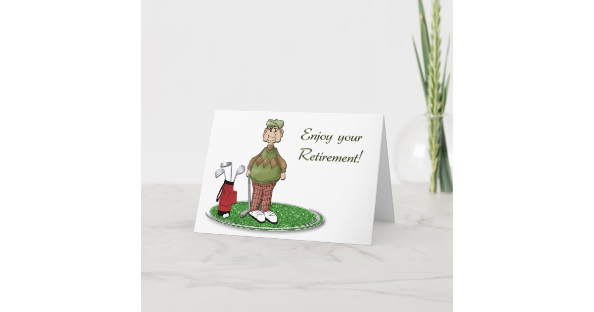Golfer Retirement Card | Zazzle