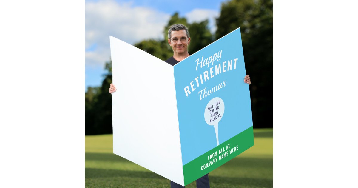 Golfer Since Retirement Card | Zazzle