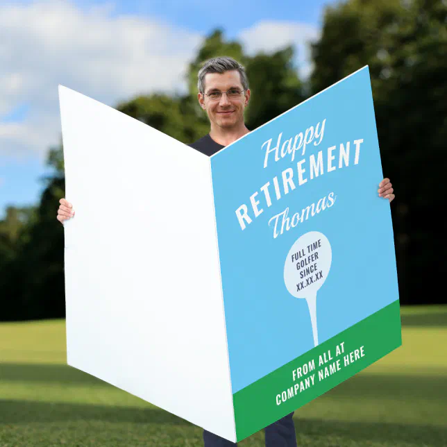 Golfer Since Retirement Card | Zazzle