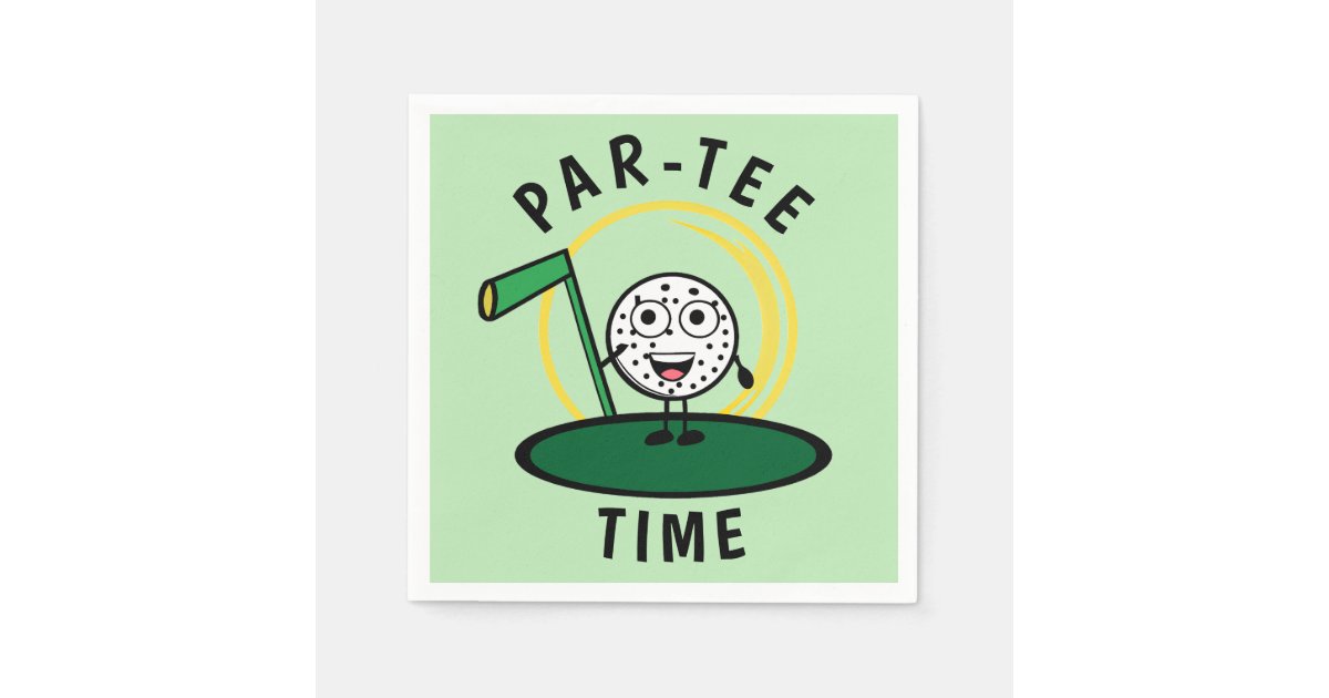 Golfers Par-Tee Time Napkins | Zazzle