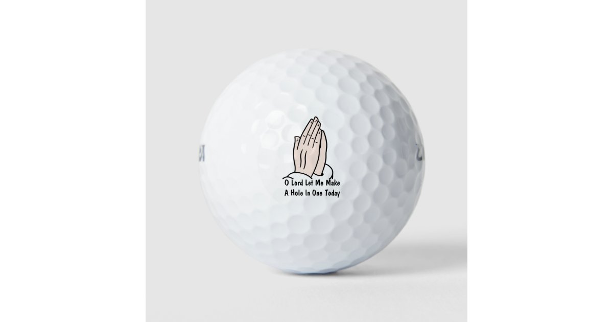 Golfers Prayer Golf Balls | Zazzle