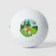 Golfing Corgi Butt Cartoon Golf Balls | Zazzle