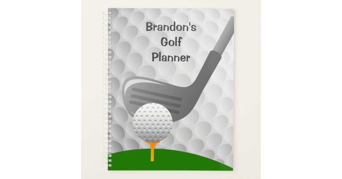 Golfing Design Weekly/Monthly Planner | Zazzle
