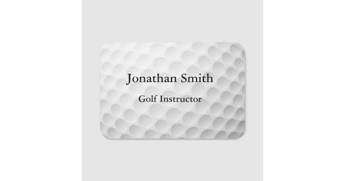 Golfing Golf Ball Design Name Tag | Zazzle