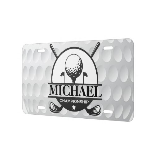 Golfing License Plate | Zazzle
