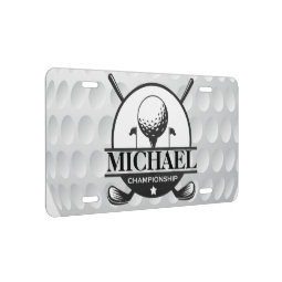 Golfing License Plate | Zazzle