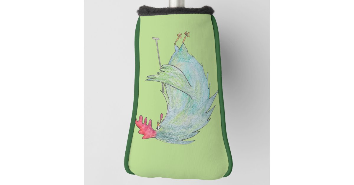 Golfing Rooster Putter Cover | Zazzle