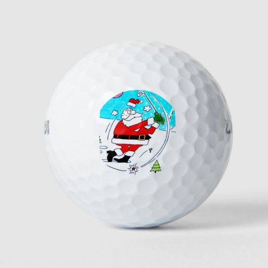 ***GOLFING SANTA*** GOLF BALLS | Zazzle.com