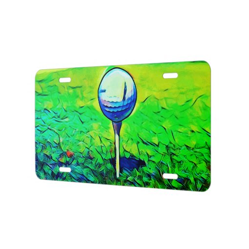 Golfing Sports Hobby Front License Plate | Zazzle
