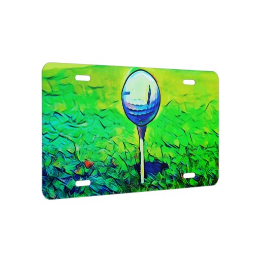 Golfing Sports Hobby Front License Plate | Zazzle