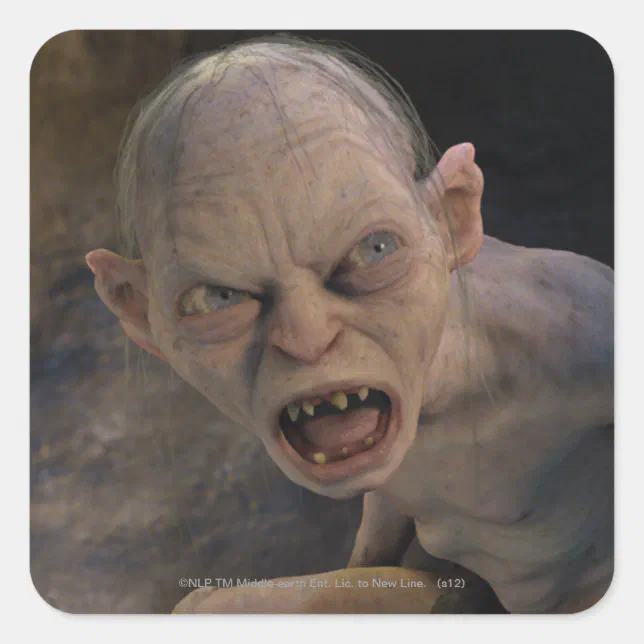 GOLLUM™ Close Up Square Sticker | Zazzle