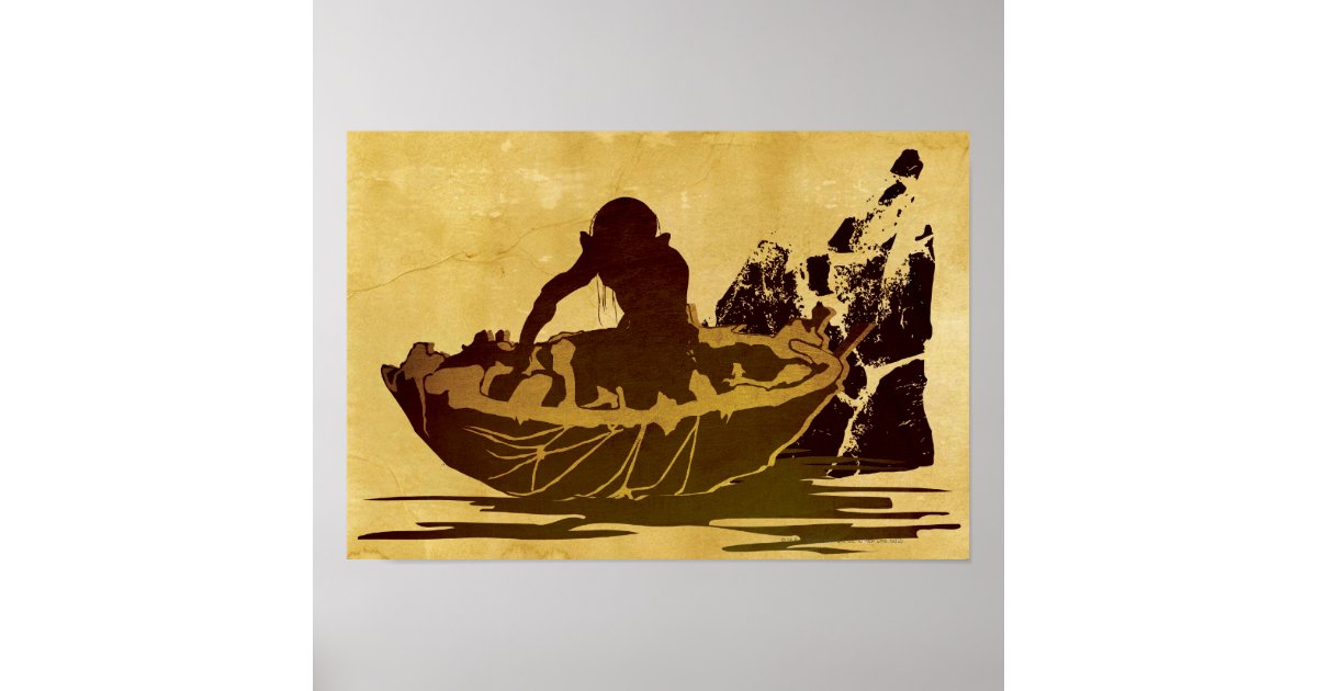 GOLLUM™ in a Raft Poster | Zazzle
