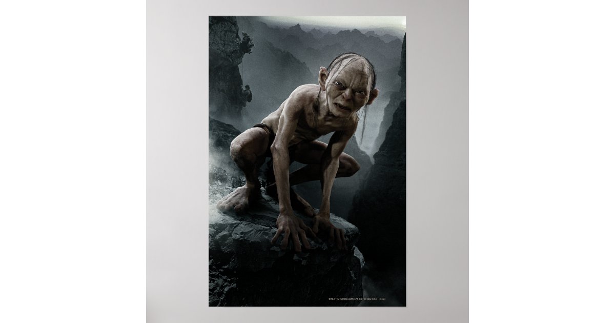 GOLLUM™ on a Rock Poster | Zazzle