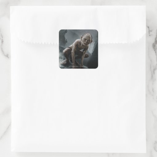 GOLLUM™ on a Rock Square Sticker | Zazzle
