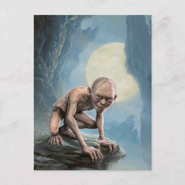 GOLLUM™ with Moon Postcard | Zazzle