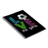 Golly Girls: Soccer - Love the Game Notebook | Zazzle