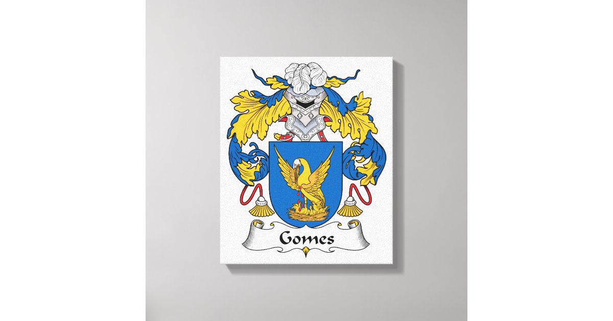 Gomes Family Crest Canvas Print | Zazzle