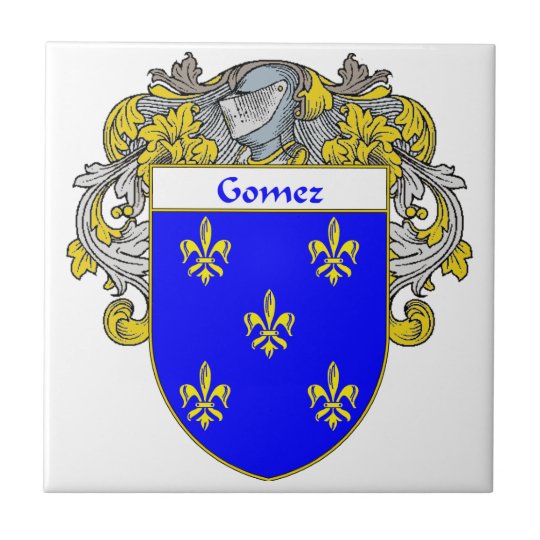 Gomez Coat of Arms/Family Crest Tile | Zazzle.com