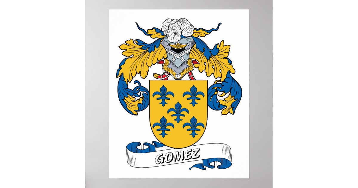 Gomez Family Crest Poster | Zazzle