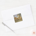 Gondola carriage of Empress Catherine II Square Sticker | Zazzle