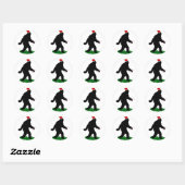 Gone Christmas , Gone Squatchin' Classic Round Sticker | Zazzle