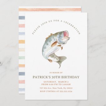 Gone Fishing Birthday Invitation | Zazzle