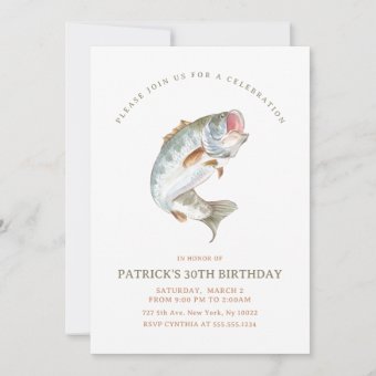 Gone Fishing Birthday Invitation | Zazzle
