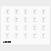 Gone fishing classic round sticker | Zazzle
