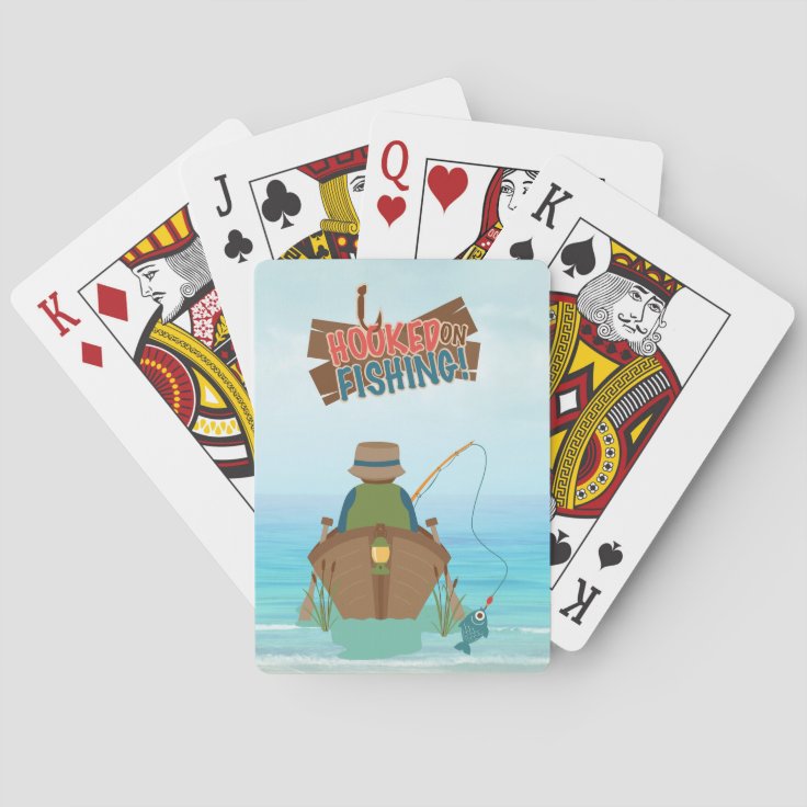 Gone Fishing Playing Cards | Zazzle