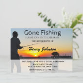 Gone Fishing Retirement Invitation | Zazzle