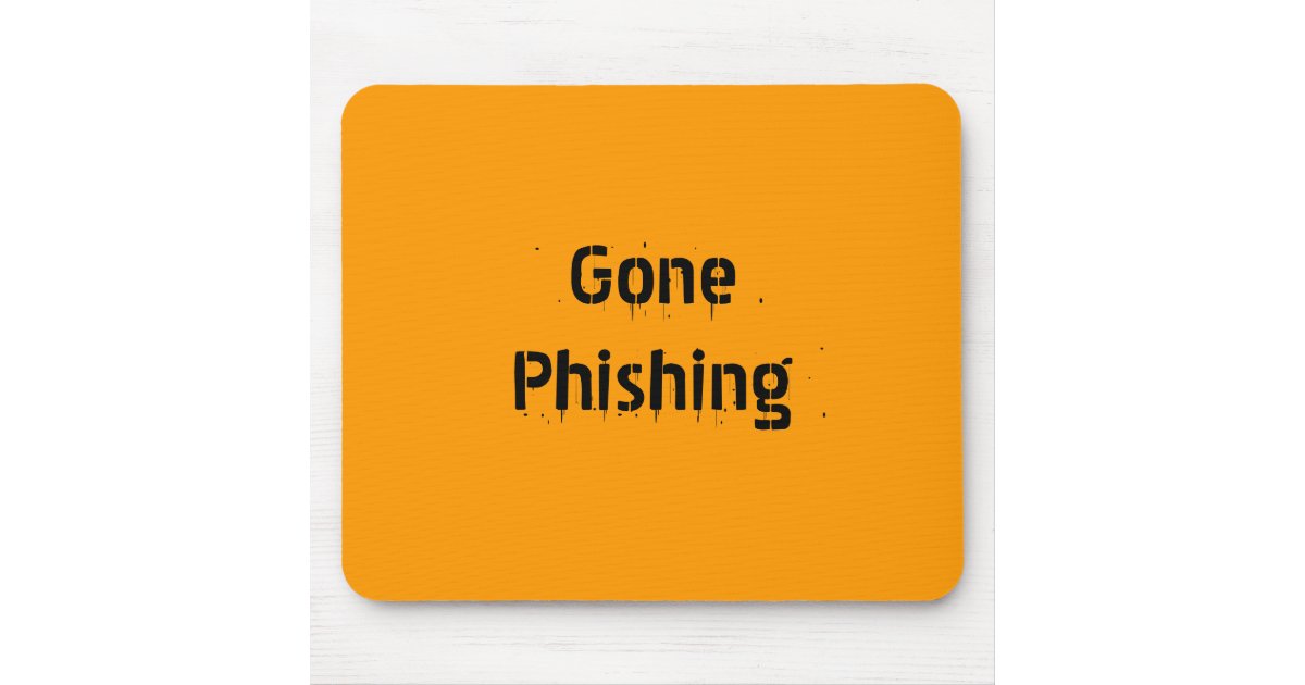 Gone Phishing Mouse Pad | Zazzle
