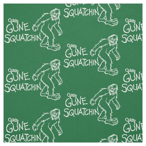 Gone Squatchin Fabric | Zazzle
