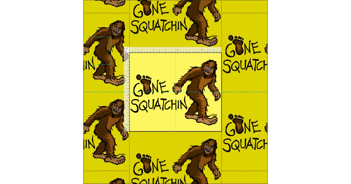 Gone Squatchin Fabric | Zazzle